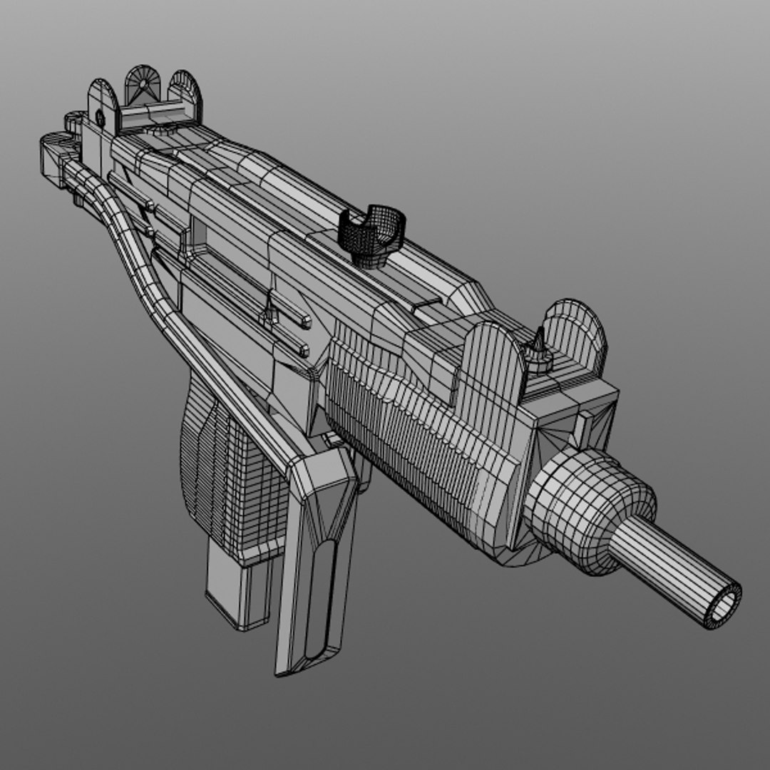 3d Mini Uzi Model