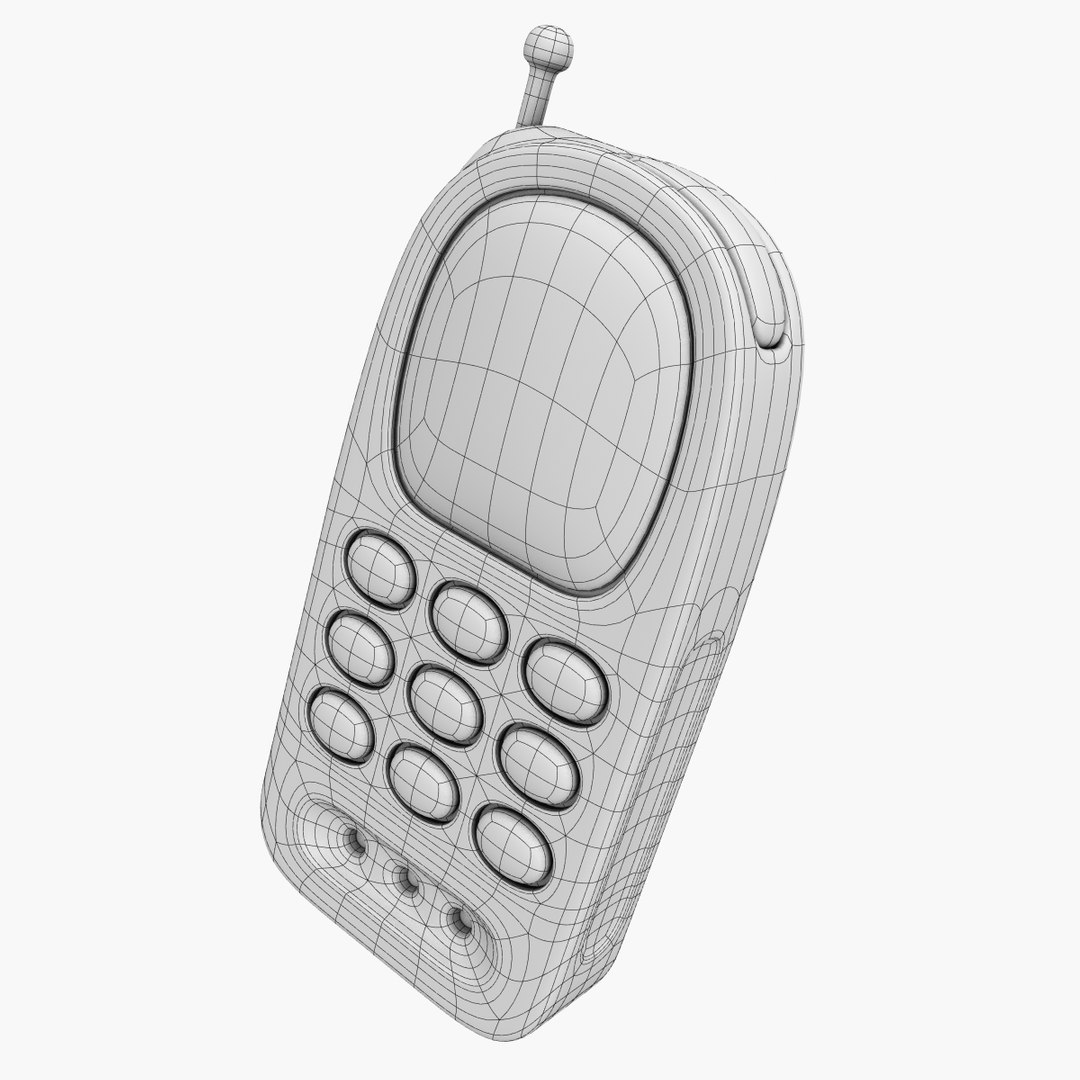 3d model cartoon mobile phone toy