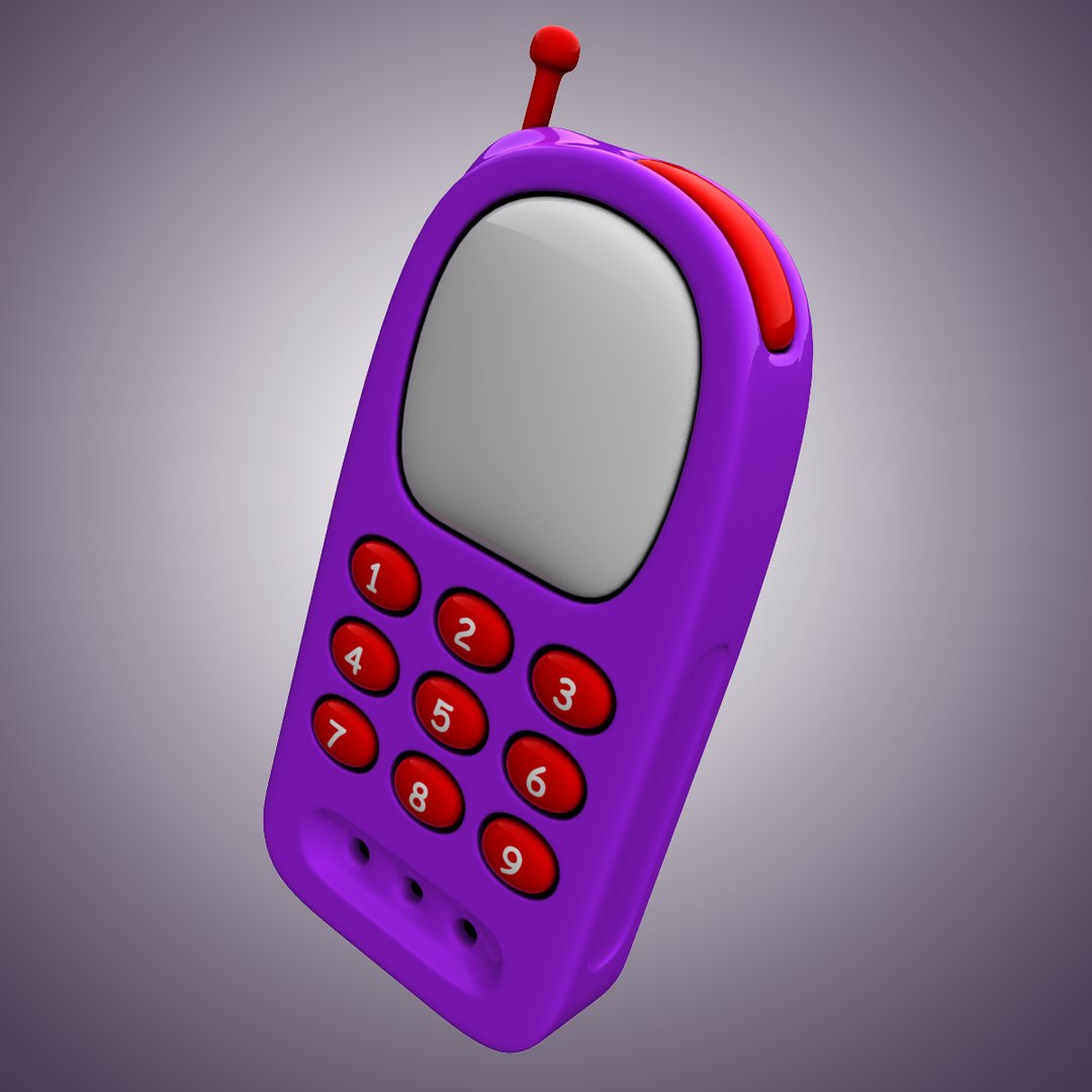 3d model cartoon mobile phone toy