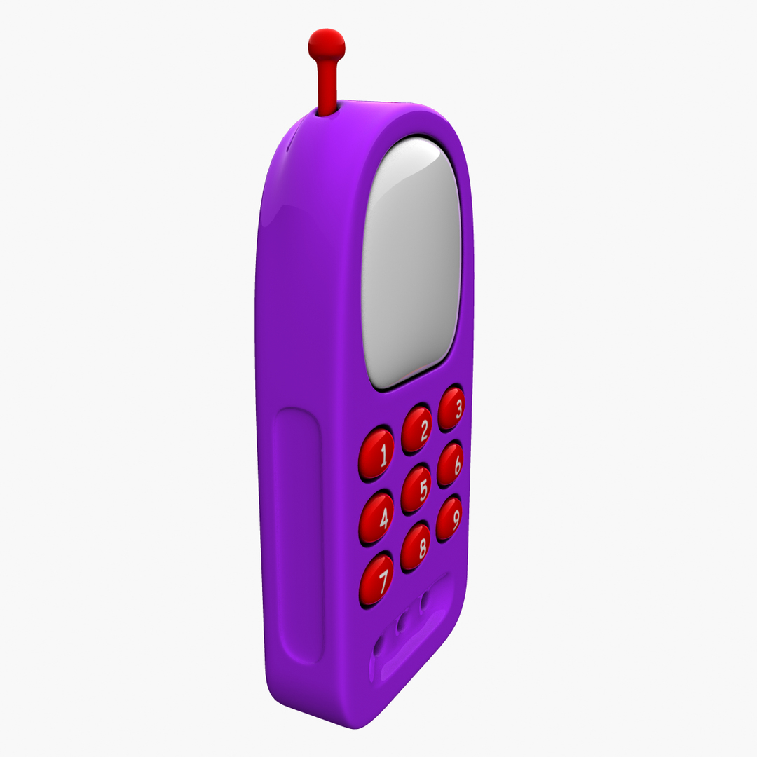 3d model cartoon mobile phone toy