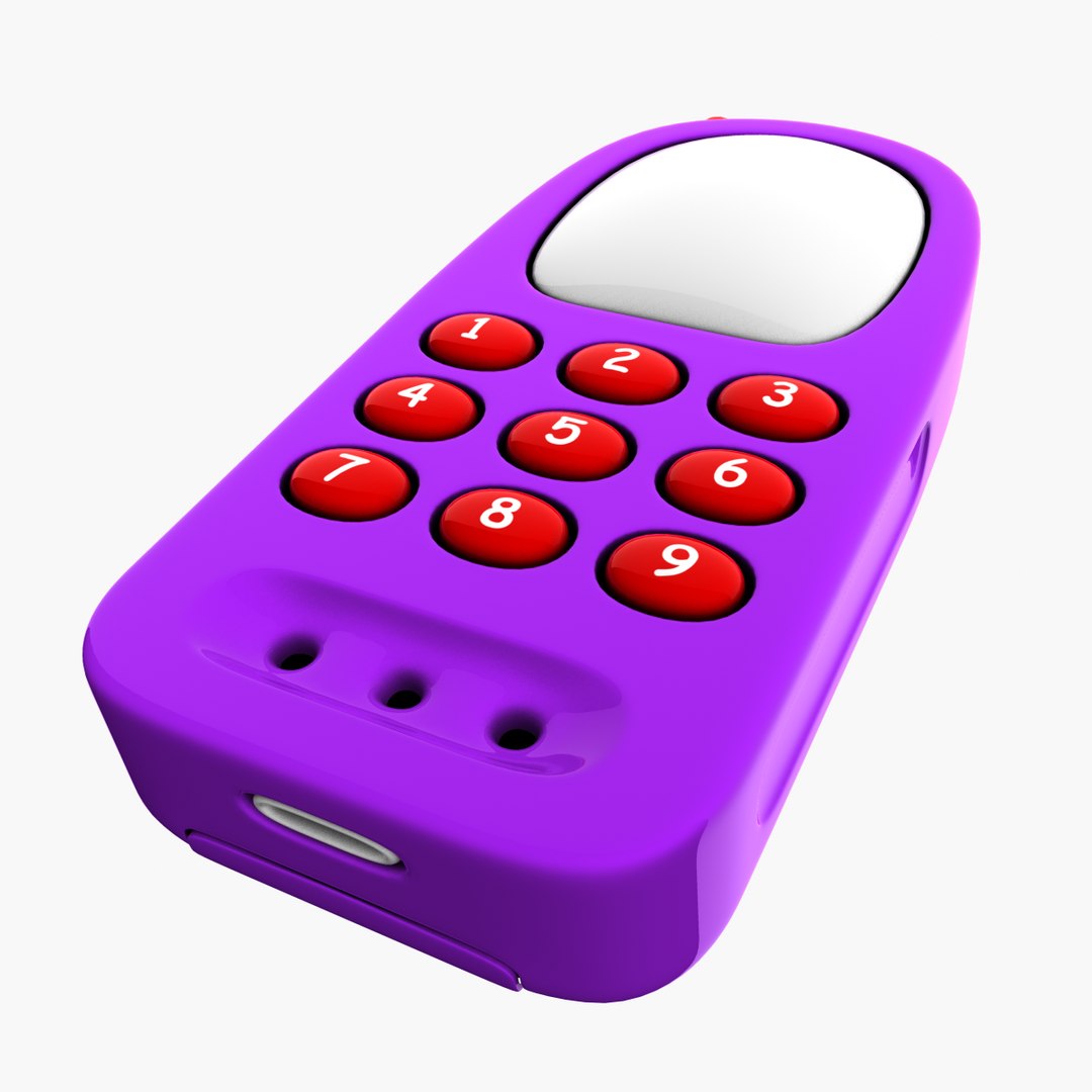 3d model cartoon mobile phone toy