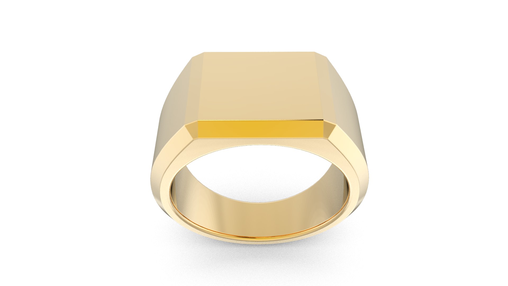 Plain Square Signet Ring 3D - TurboSquid 2031709
