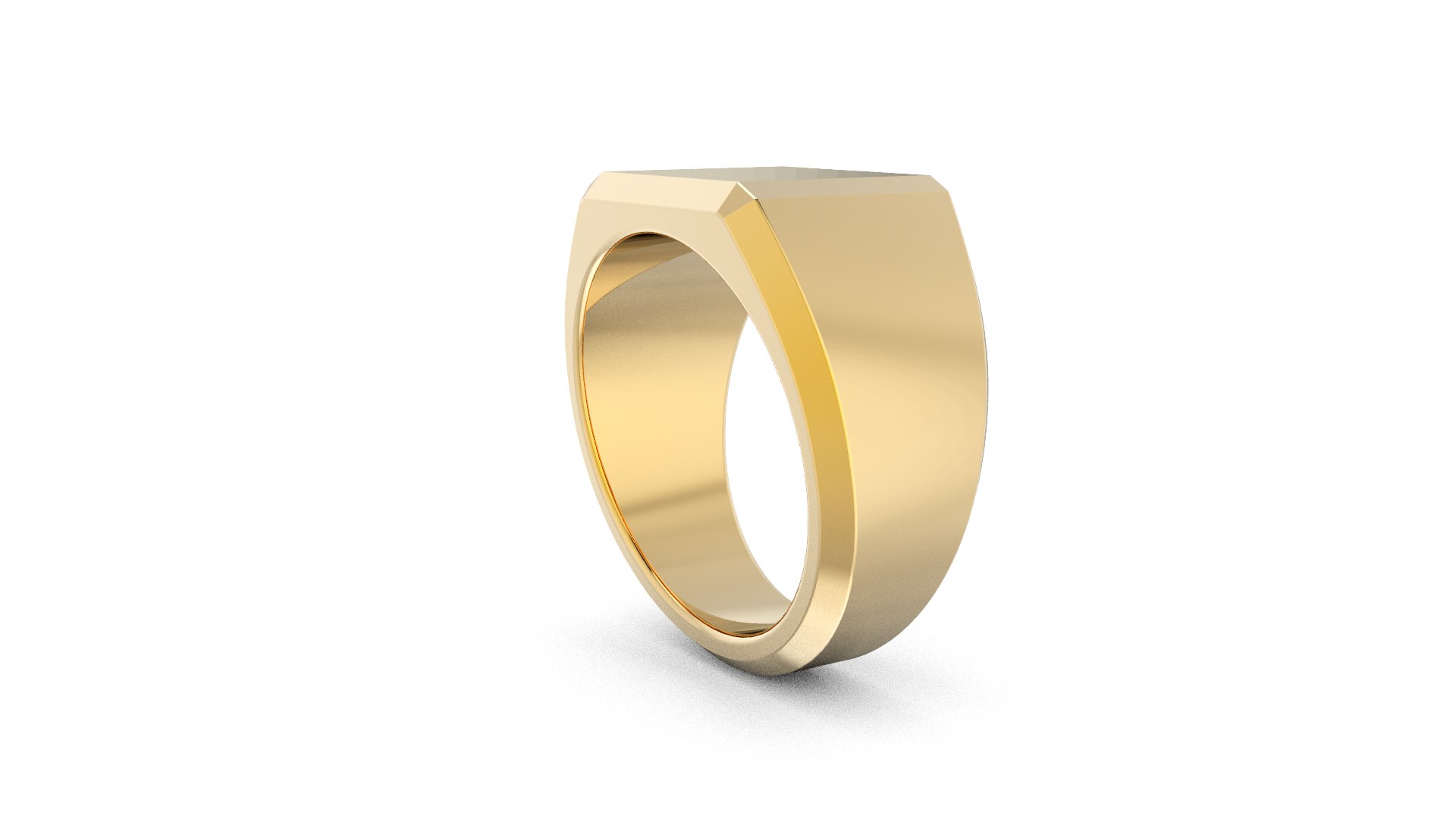 Plain Square Signet Ring 3D - TurboSquid 2031709