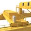 Rail Mounted Gantry Container Crane 3d Model