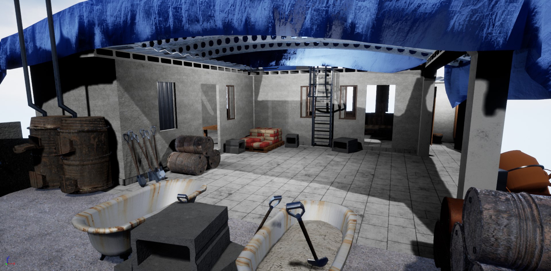 3D Slums 1 Concretefactory Factory Model - TurboSquid 1343632