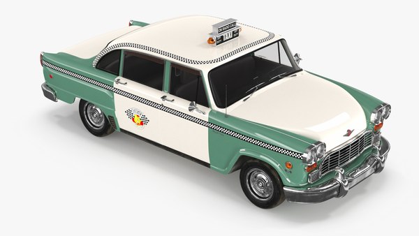 modelo 3d Vintage Checker Taxi Cab Interior simple - TurboSquid 2245875