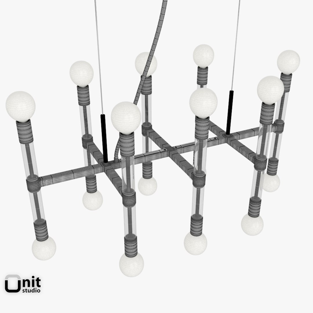 3ds Acrylic Framework Chandelier Lights
