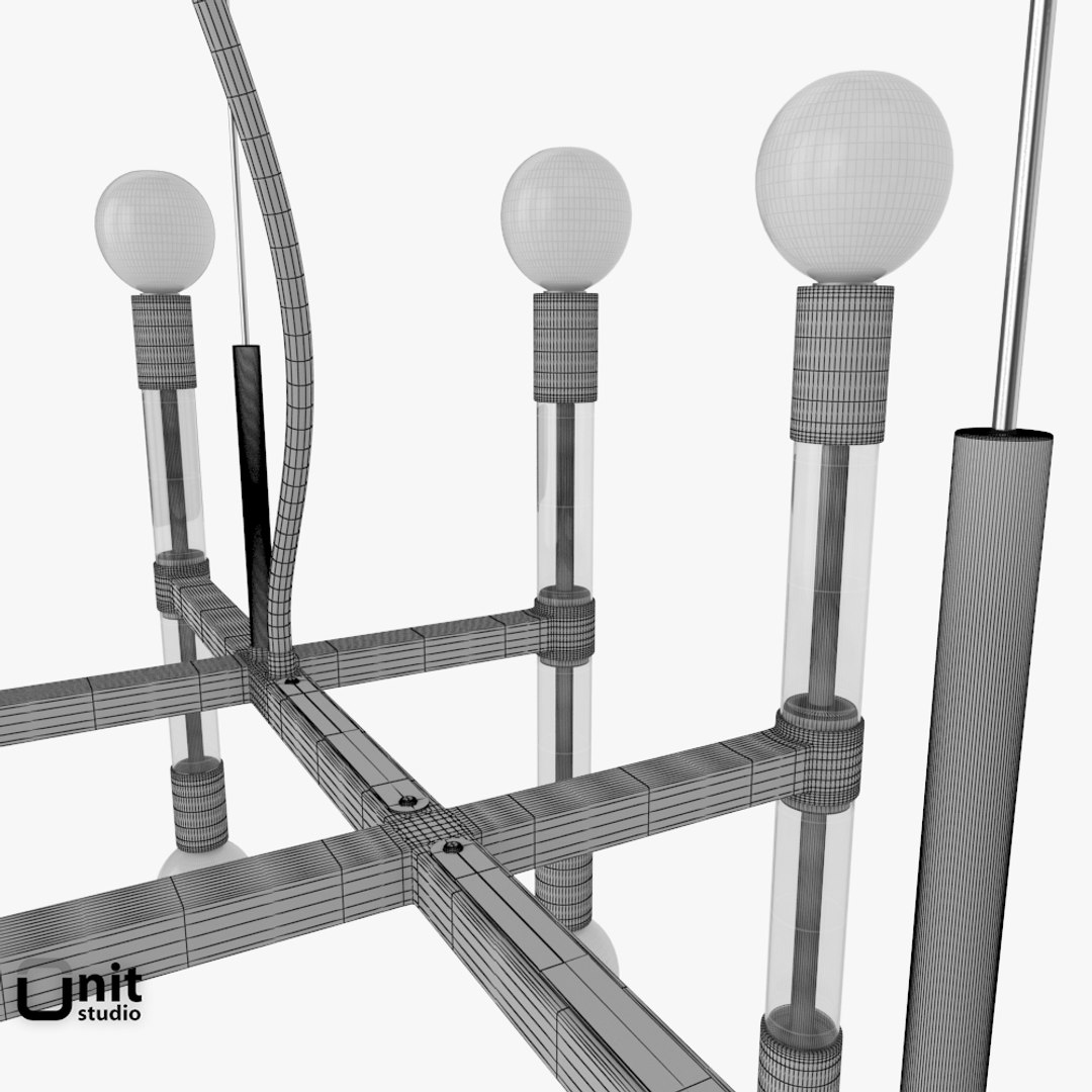 3ds Acrylic Framework Chandelier Lights