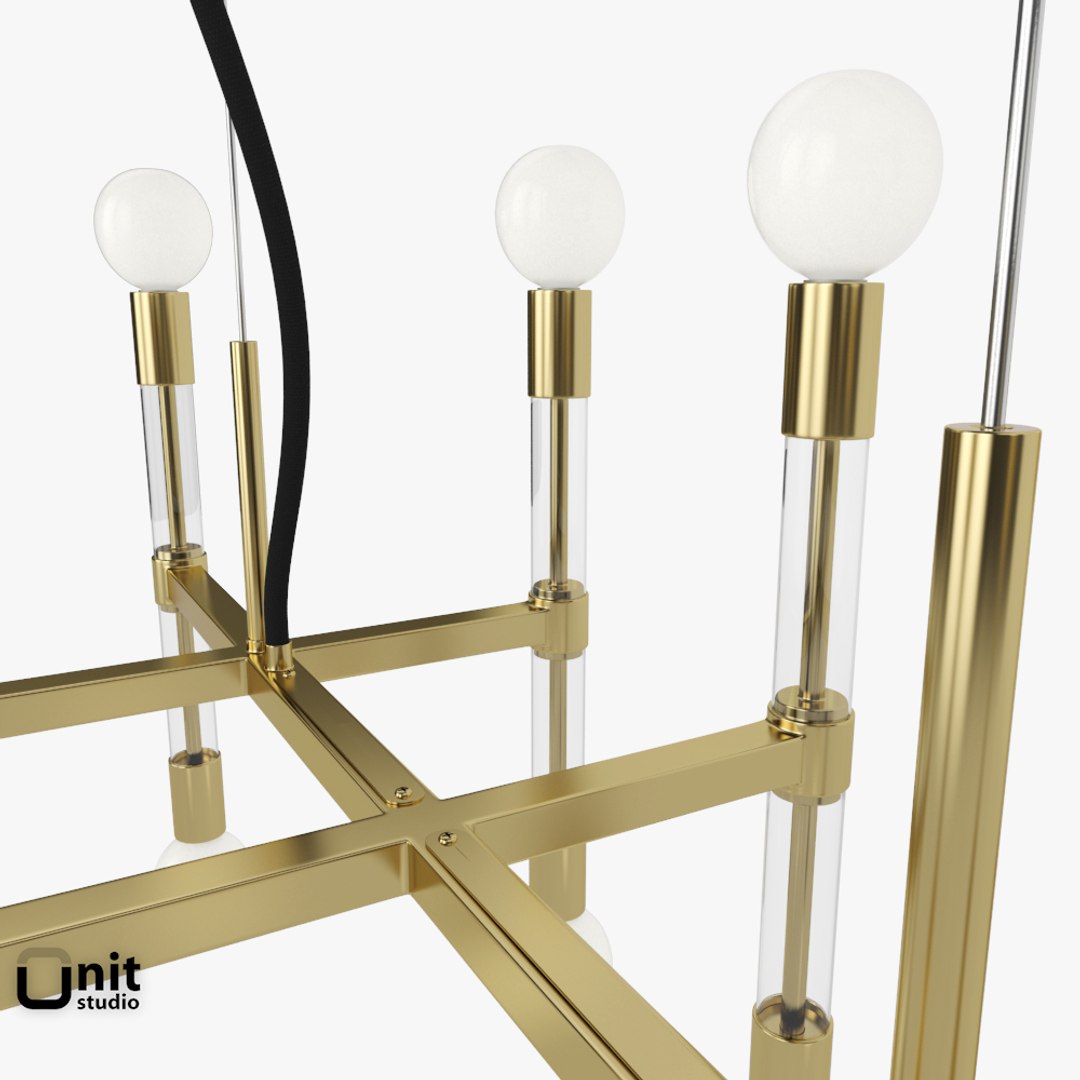 3ds Acrylic Framework Chandelier Lights