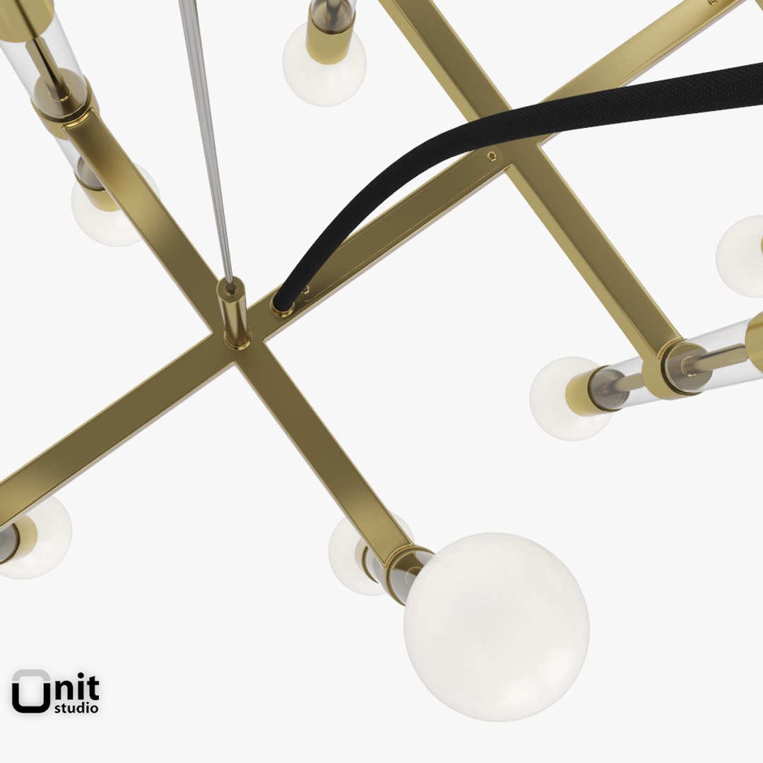 3ds Acrylic Framework Chandelier Lights