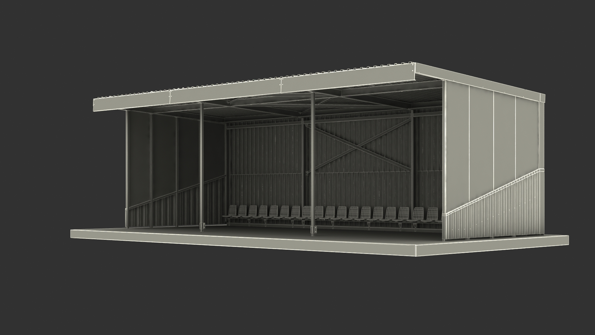 Shed For Agricultural Machinery 3D Model - TurboSquid 2312415