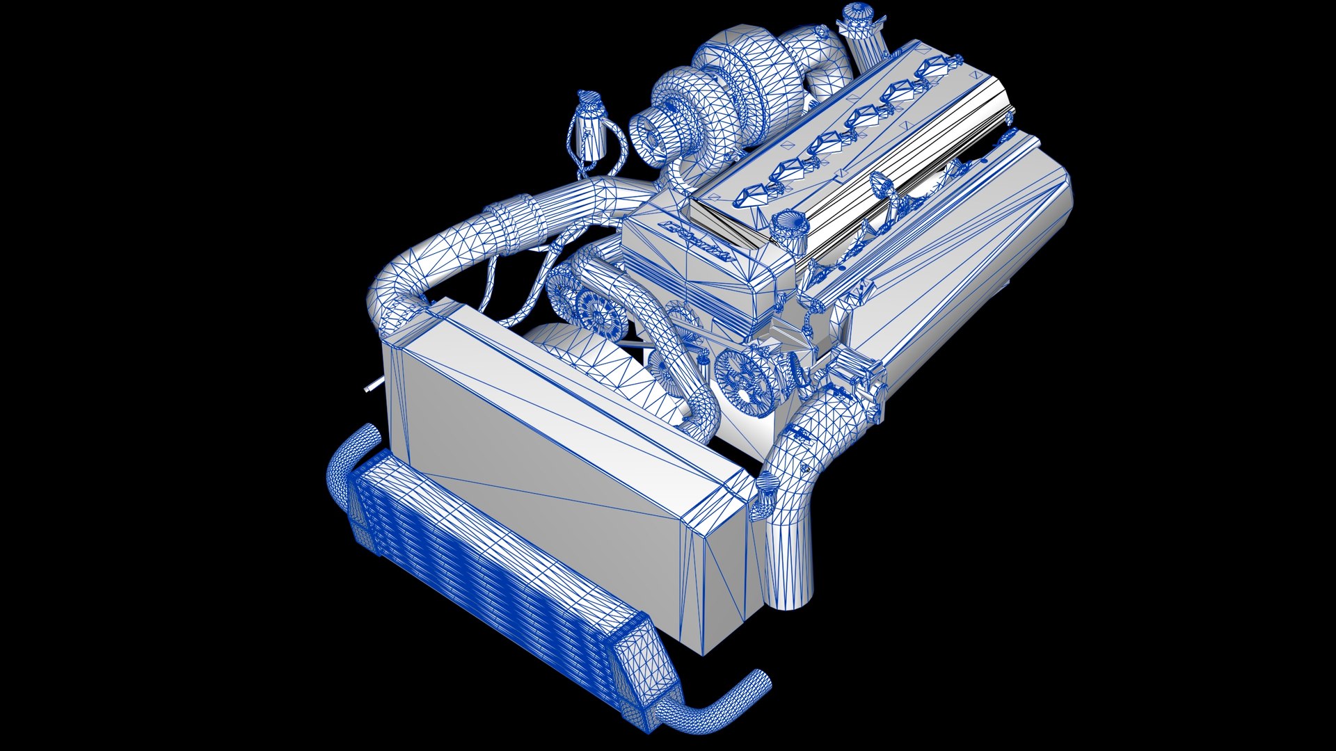 1JZ GTE Single Turbo Low Poly Engine 3D Model - TurboSquid 2307226