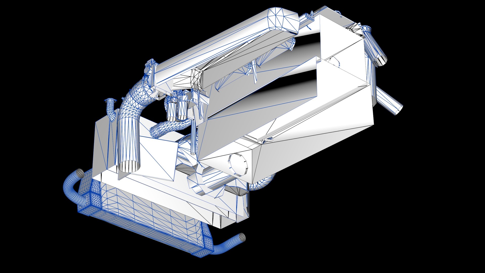 1JZ GTE Single Turbo Low Poly Engine 3D Model - TurboSquid 2307226