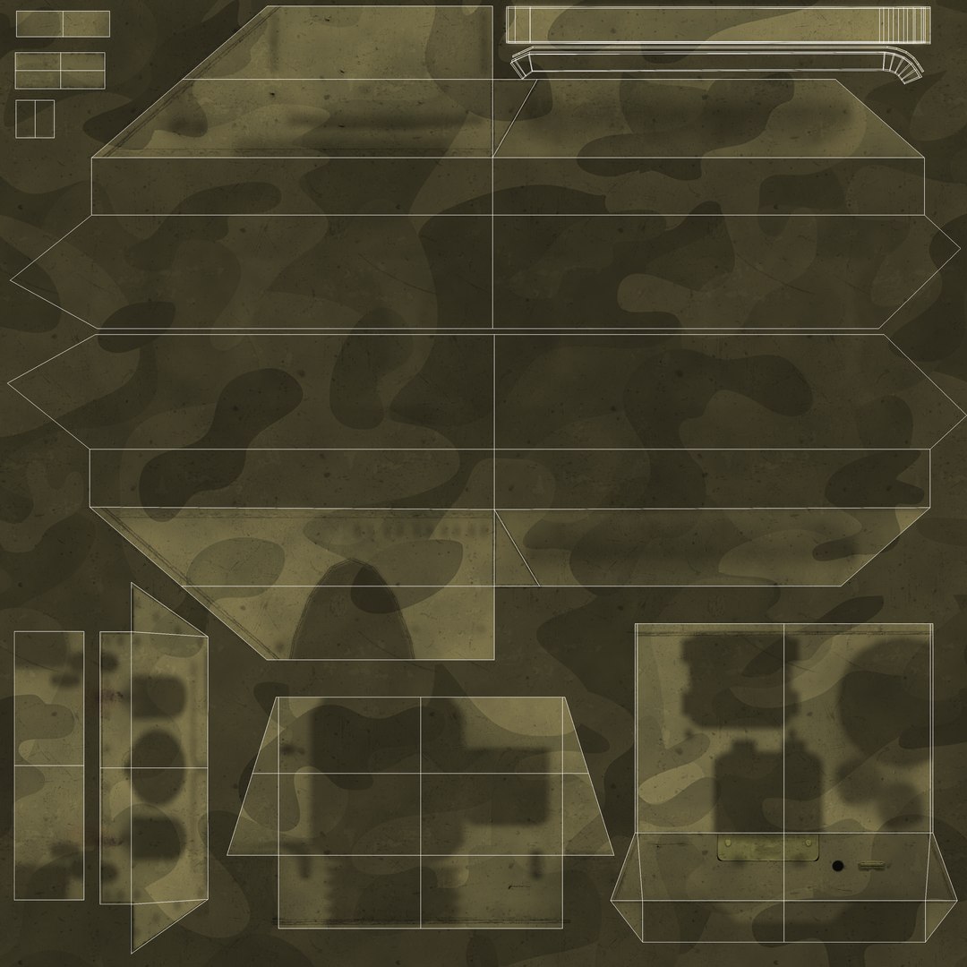 su-100 soviet tank destroyer 3d model