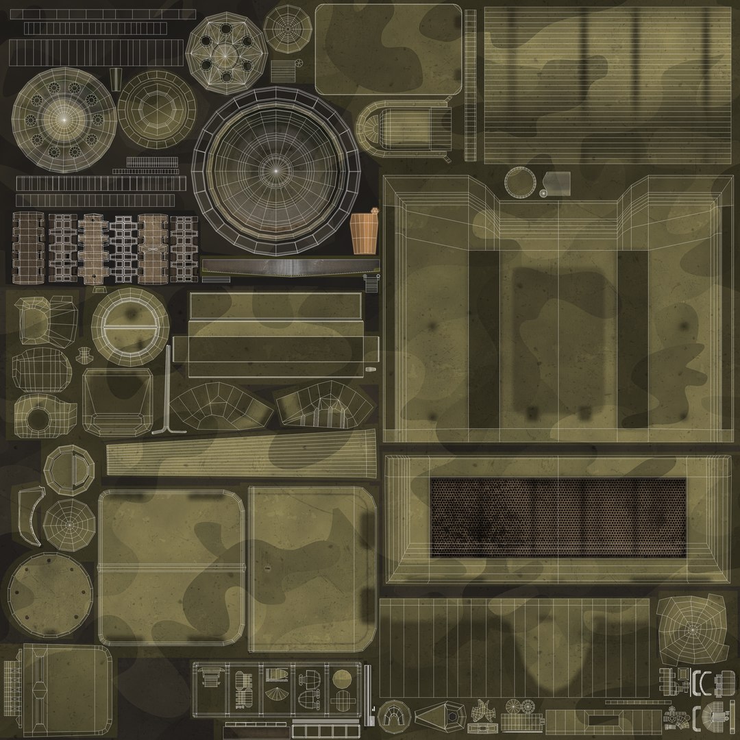 su-100 soviet tank destroyer 3d model