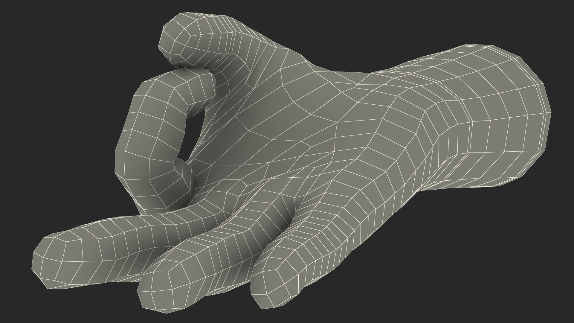 3D Safety Work Gloves OK Hand Gesture Blue Gray - TurboSquid 1813854