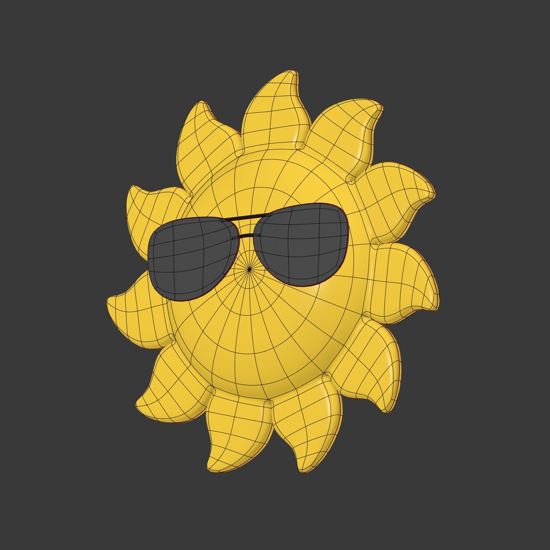 Cartoon Sun 3D - TurboSquid 1591696