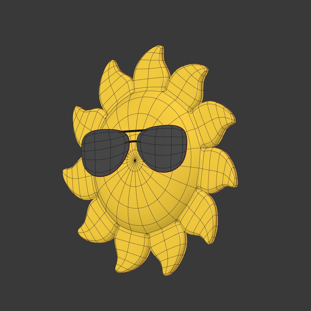 Cartoon Sun 3D - TurboSquid 1591696