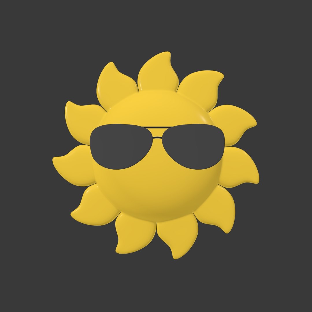 Cartoon Sun 3D - TurboSquid 1591696