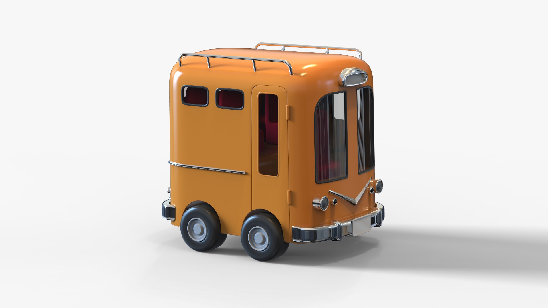 3D Cartoon Bus Model - TurboSquid 2241122