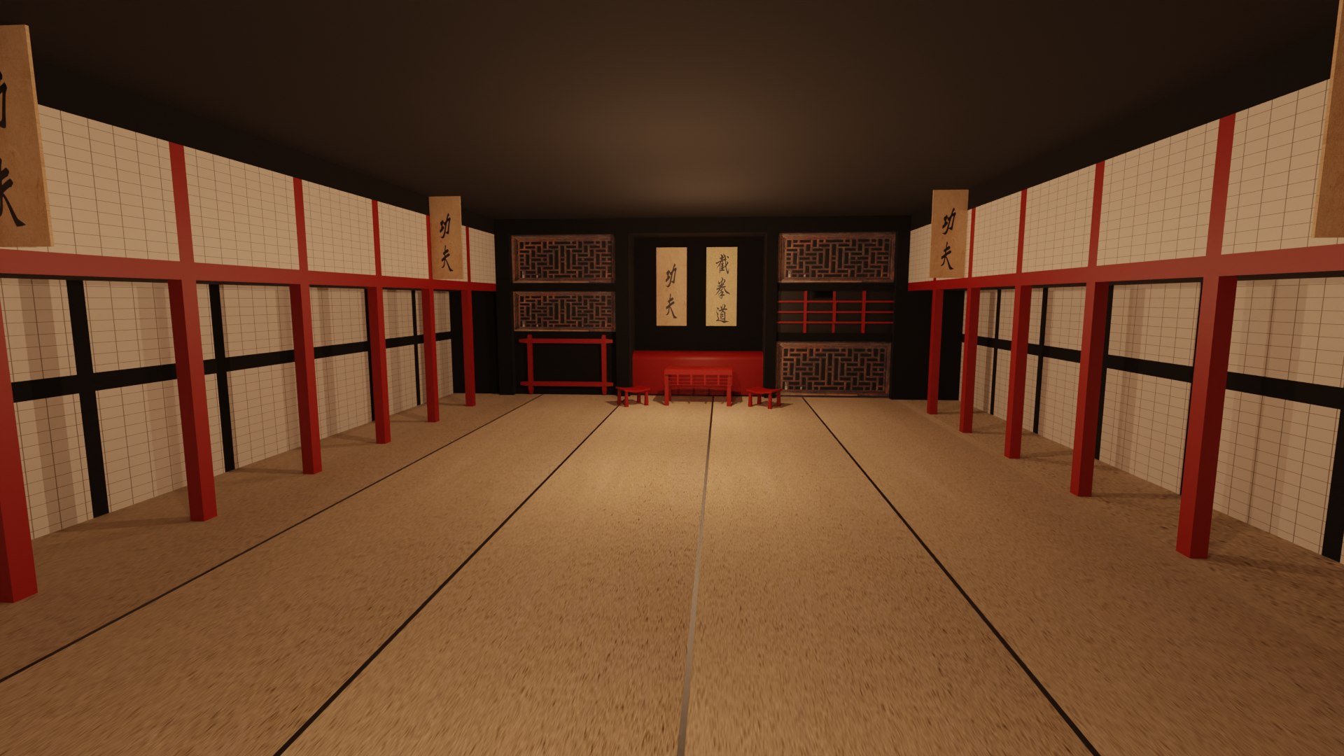 Kung-Fu Hall 3D - TurboSquid 2132080