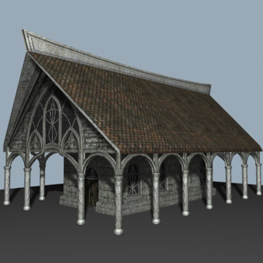Medieval Fantasy Buildings 3d Model