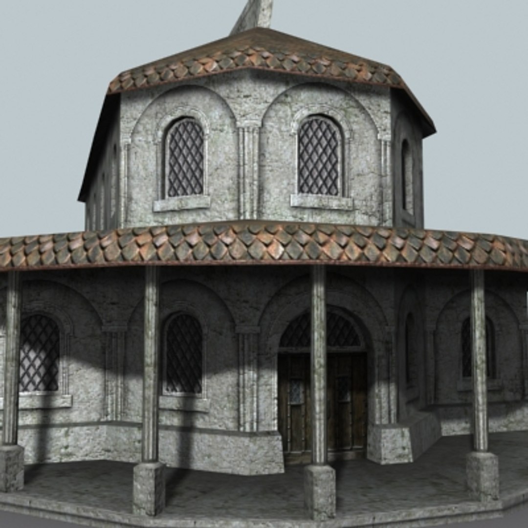 medieval fantasy buildings 3d model