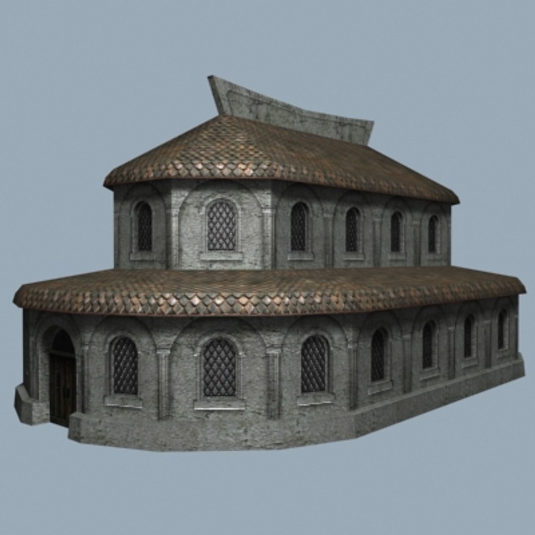 medieval fantasy buildings 3d model