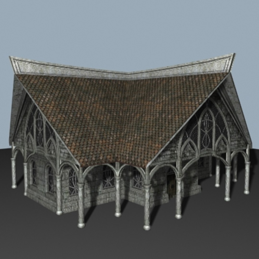 Medieval Fantasy Buildings 3d Model