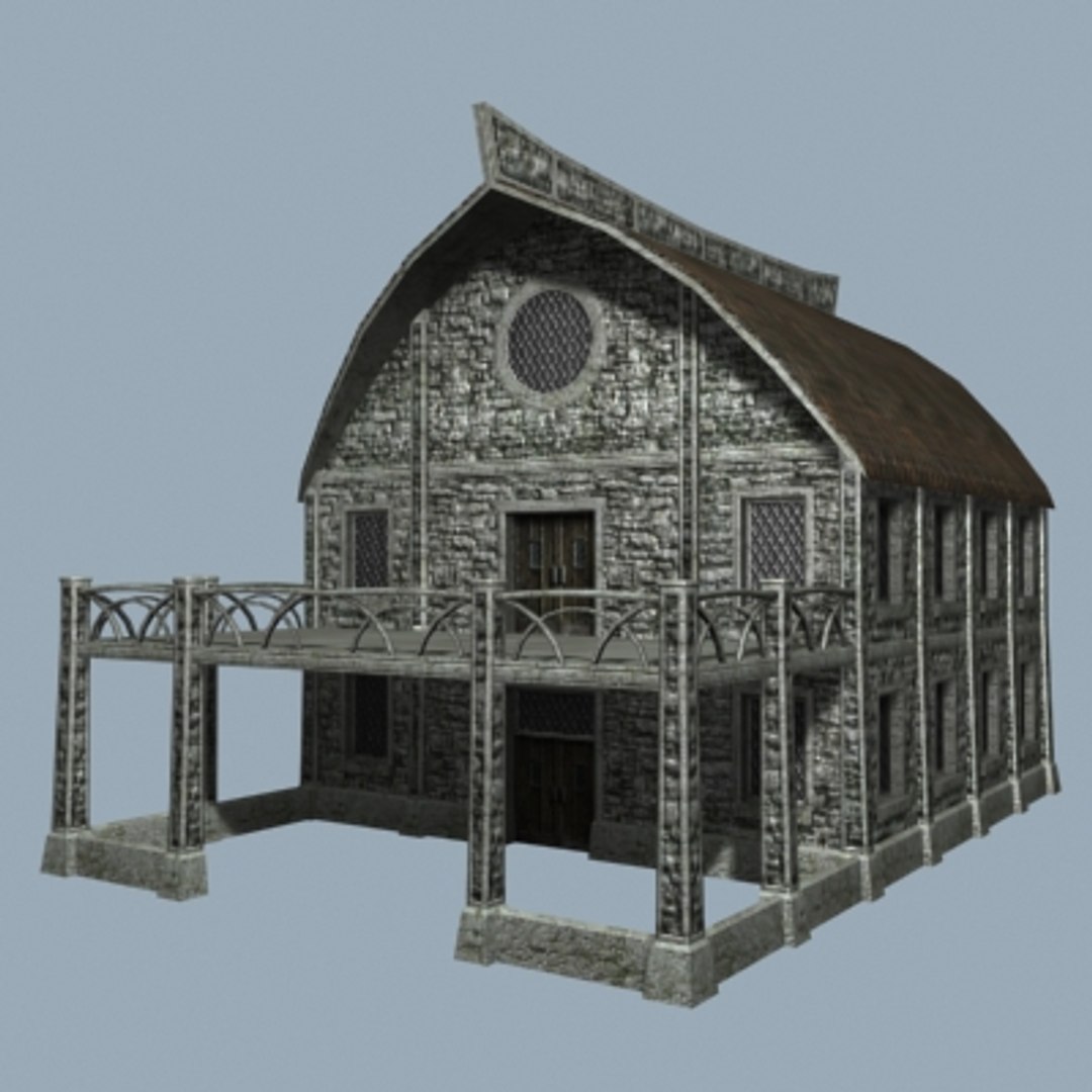 medieval fantasy buildings 3d model