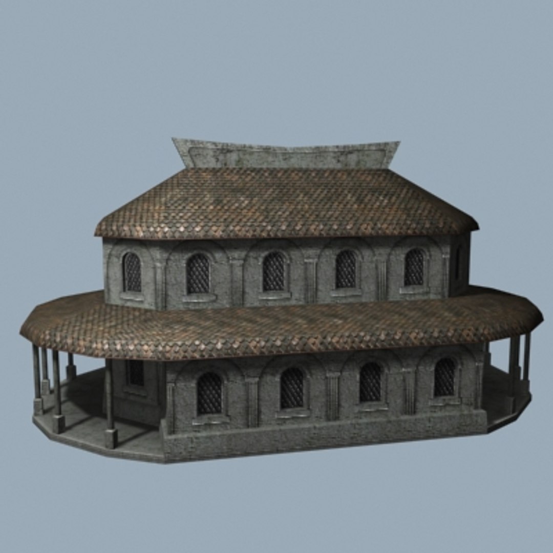 medieval fantasy buildings 3d model