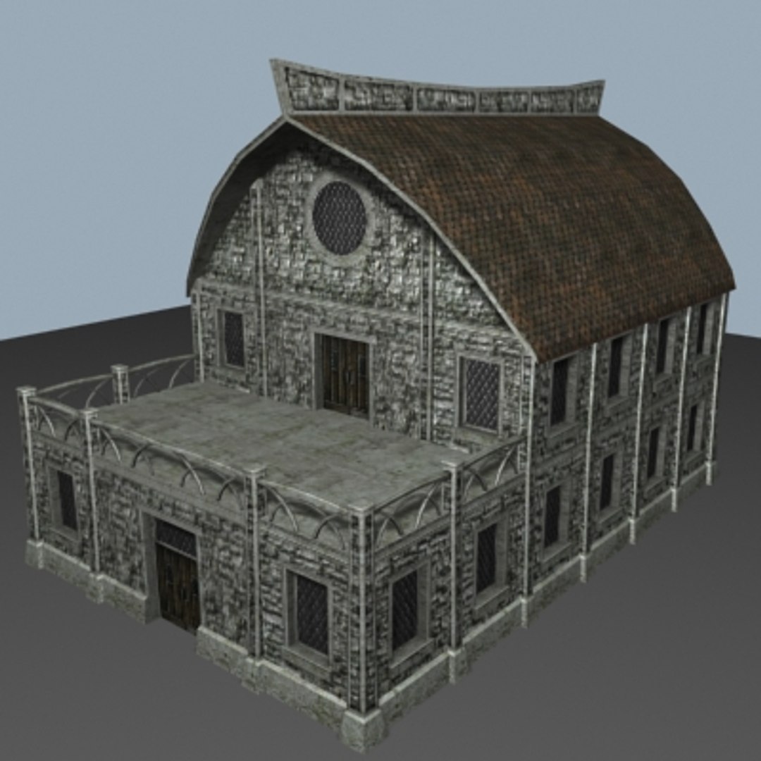 medieval fantasy buildings 3d model