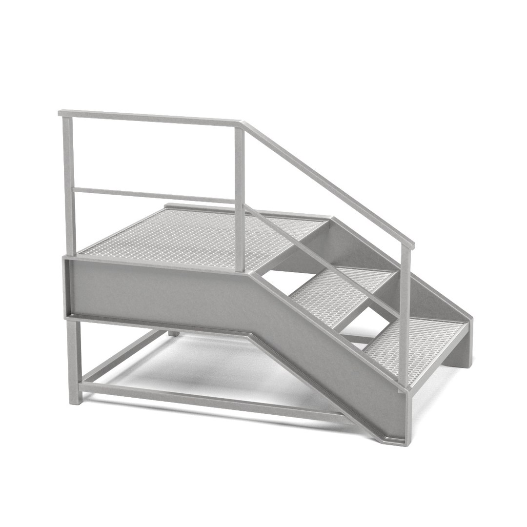 Industrial Stairs 3d 3ds