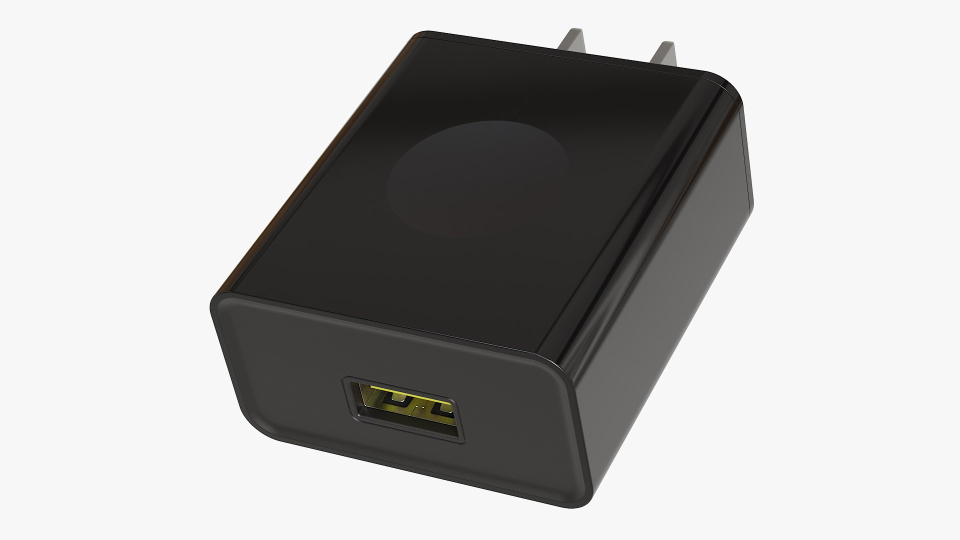 3D 2 USB Power Adapters US Black - TurboSquid 2279038