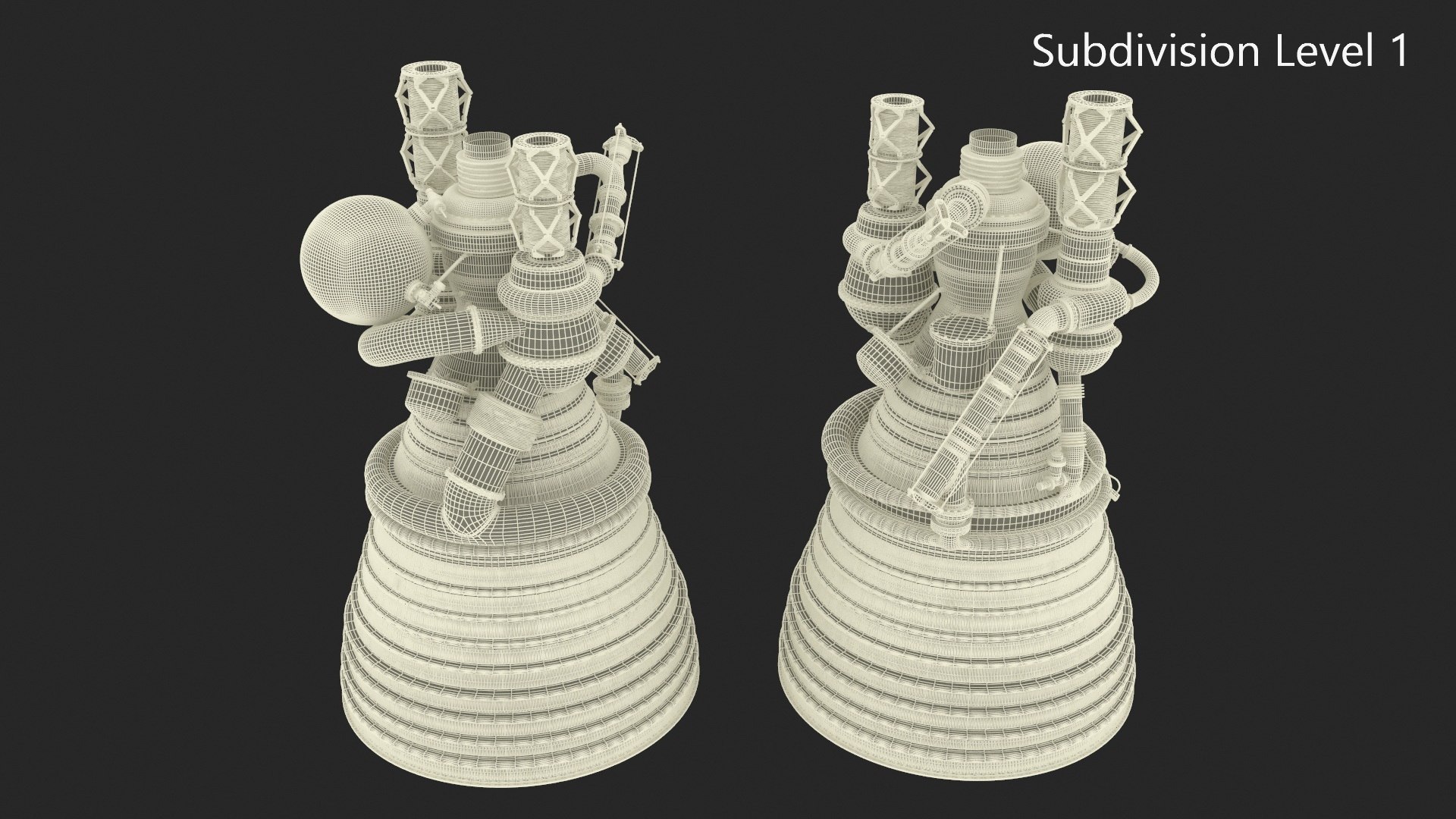 Rocket Engine System 3D Model - TurboSquid 2412804