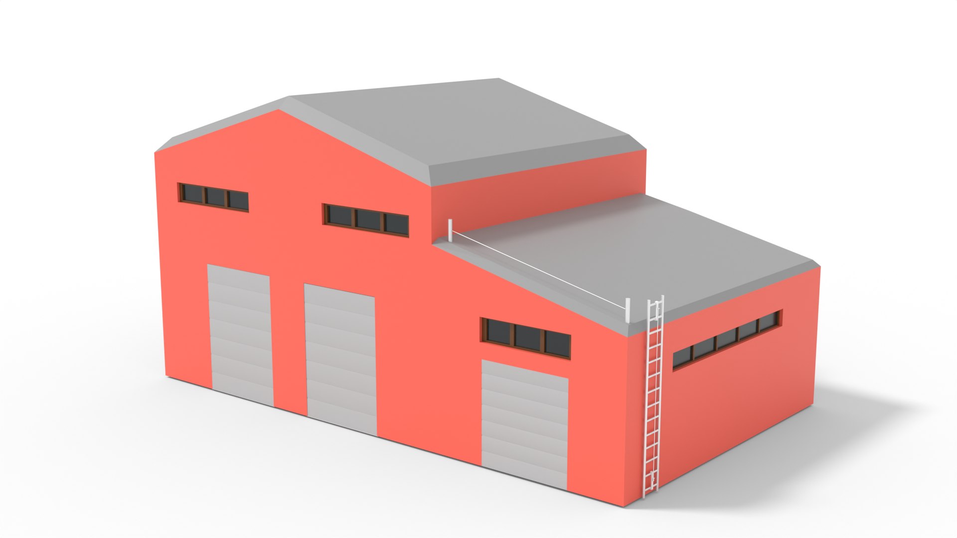 Factory Building A Model - TurboSquid 2191391