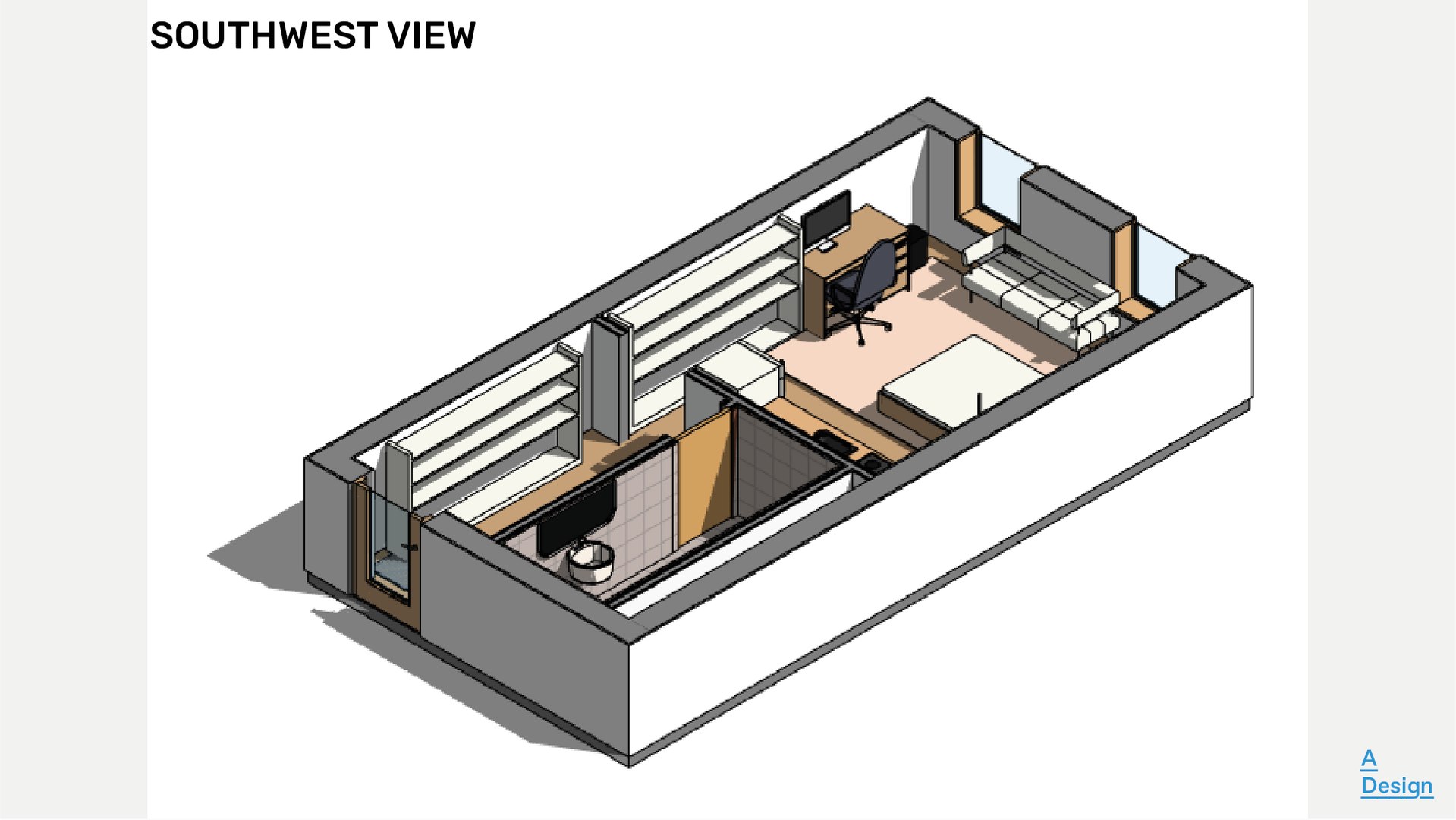 Apartment 25m2 - Revit Model 3D - TurboSquid 2017834