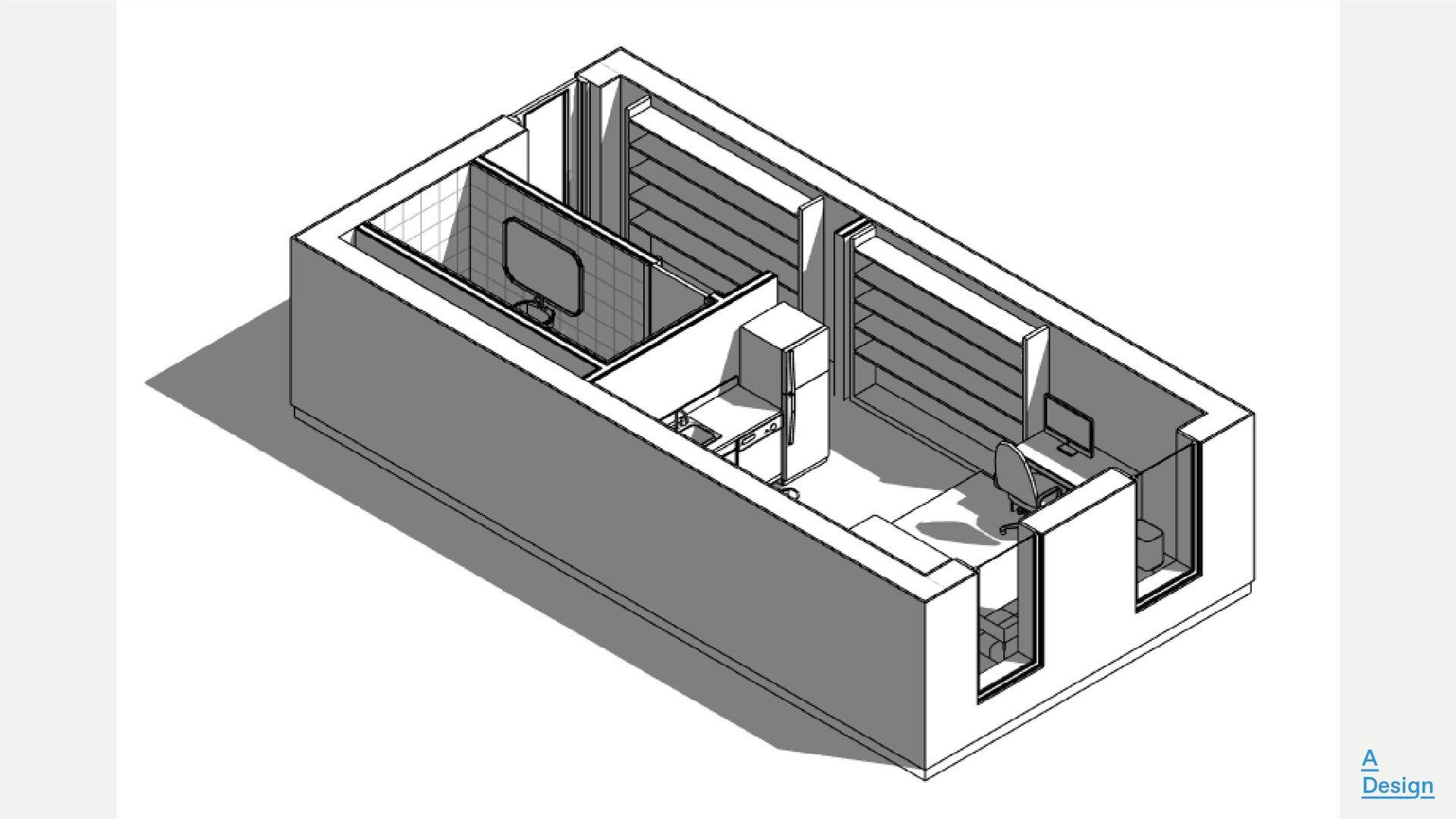 Apartment 25m2 - Revit Model 3D - TurboSquid 2017834
