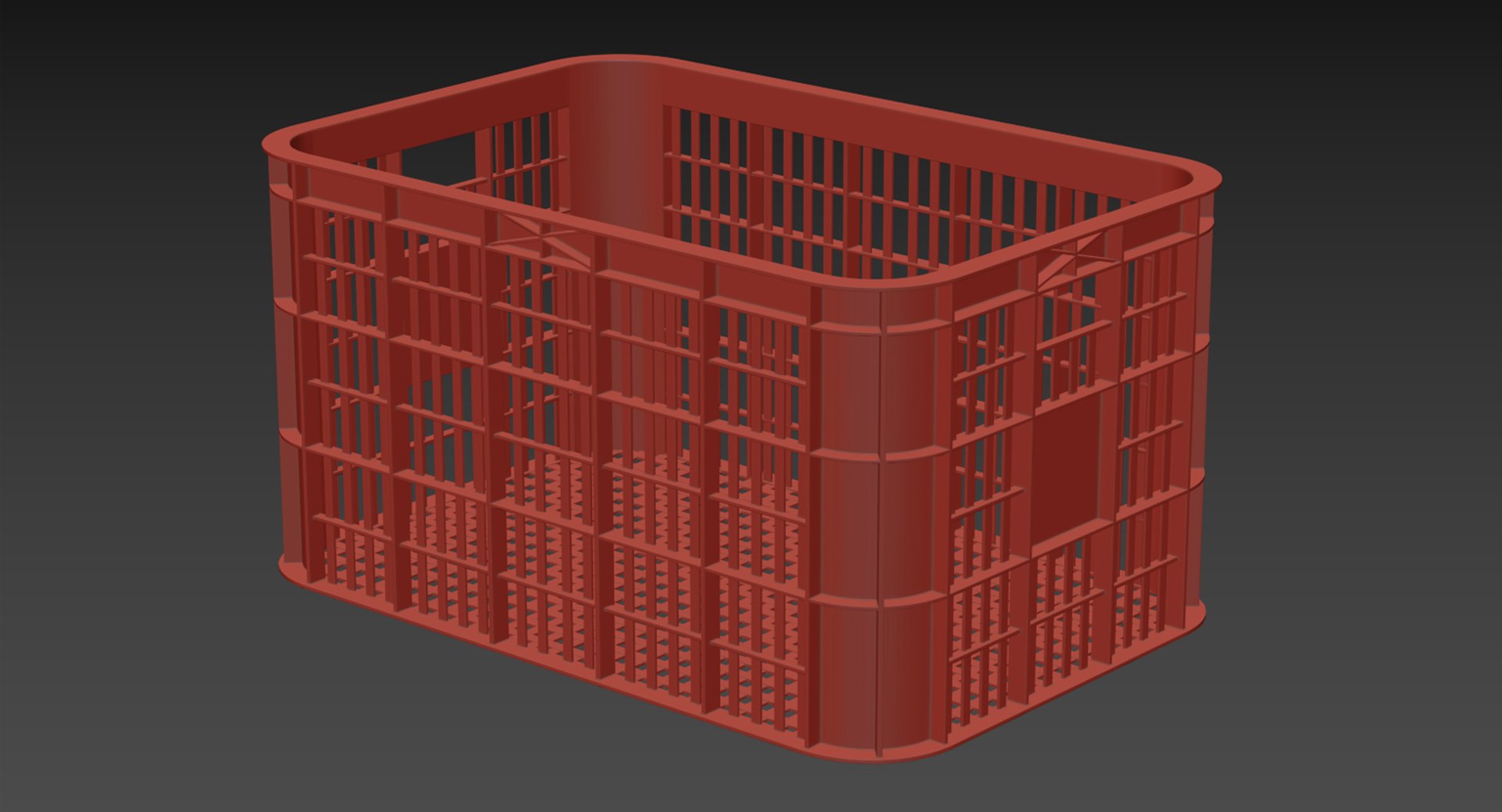 3D Realistic Plastic Crate - TurboSquid 1419685