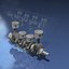 I4 Engine 4 3d Model