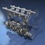 I4 Engine 4 3d Model