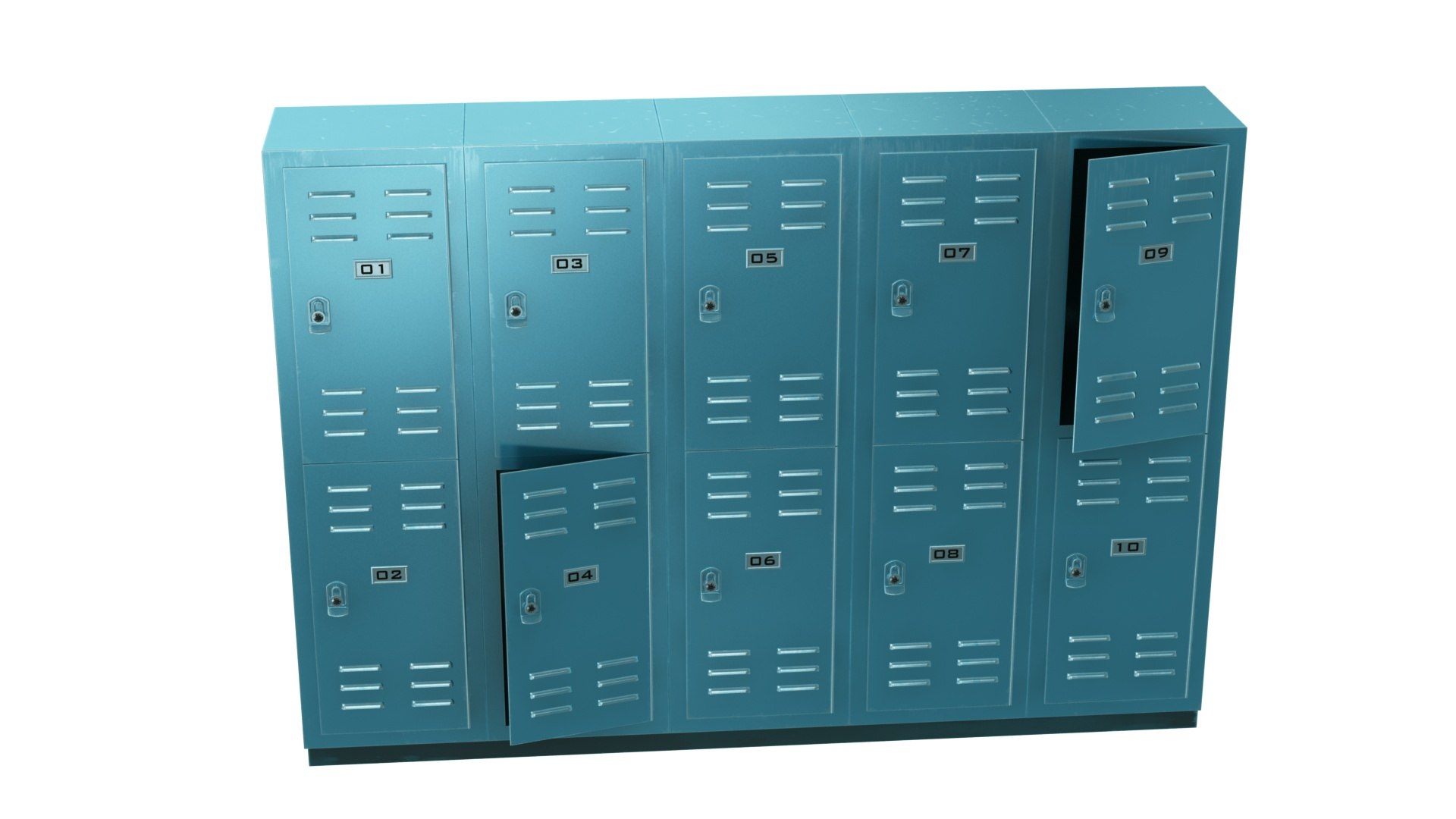 Locker Cabinet 3D Model - TurboSquid 2283206