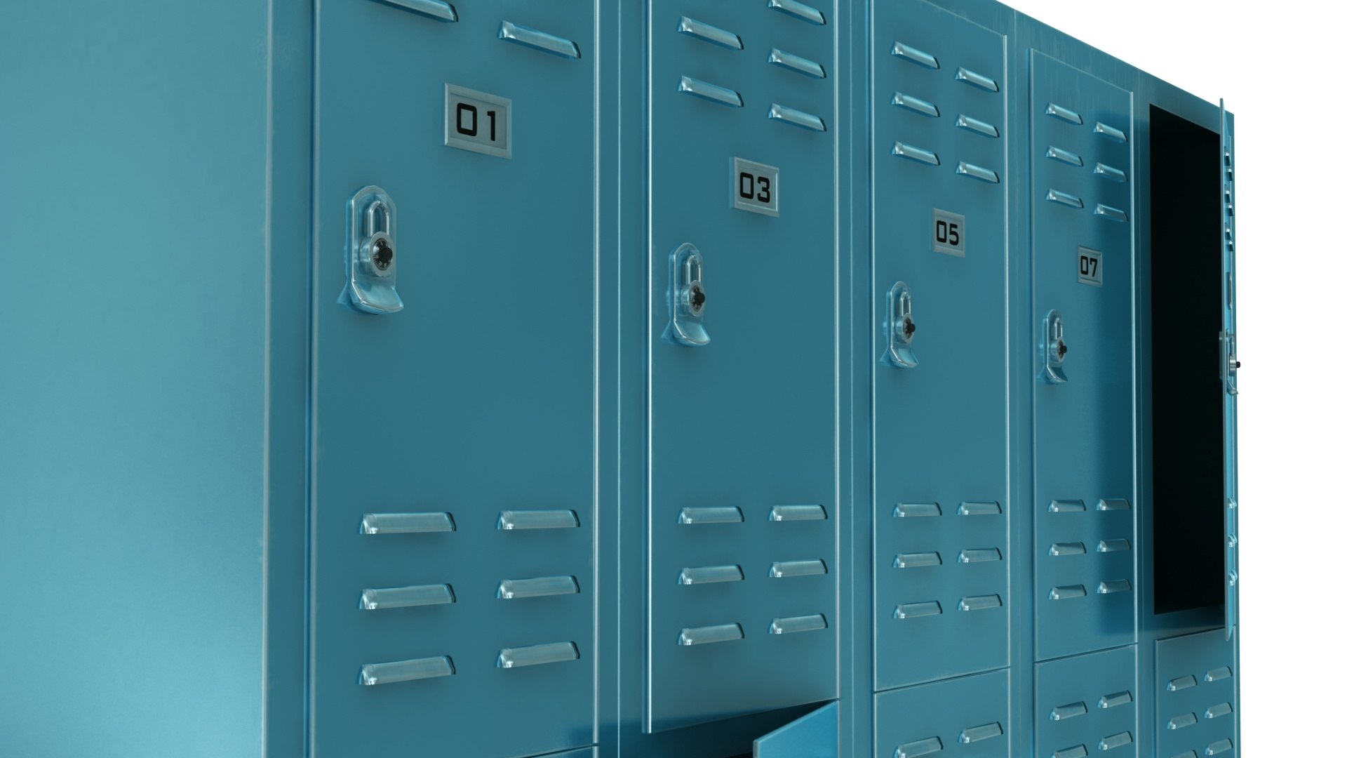 Locker Cabinet 3D Model - TurboSquid 2283206