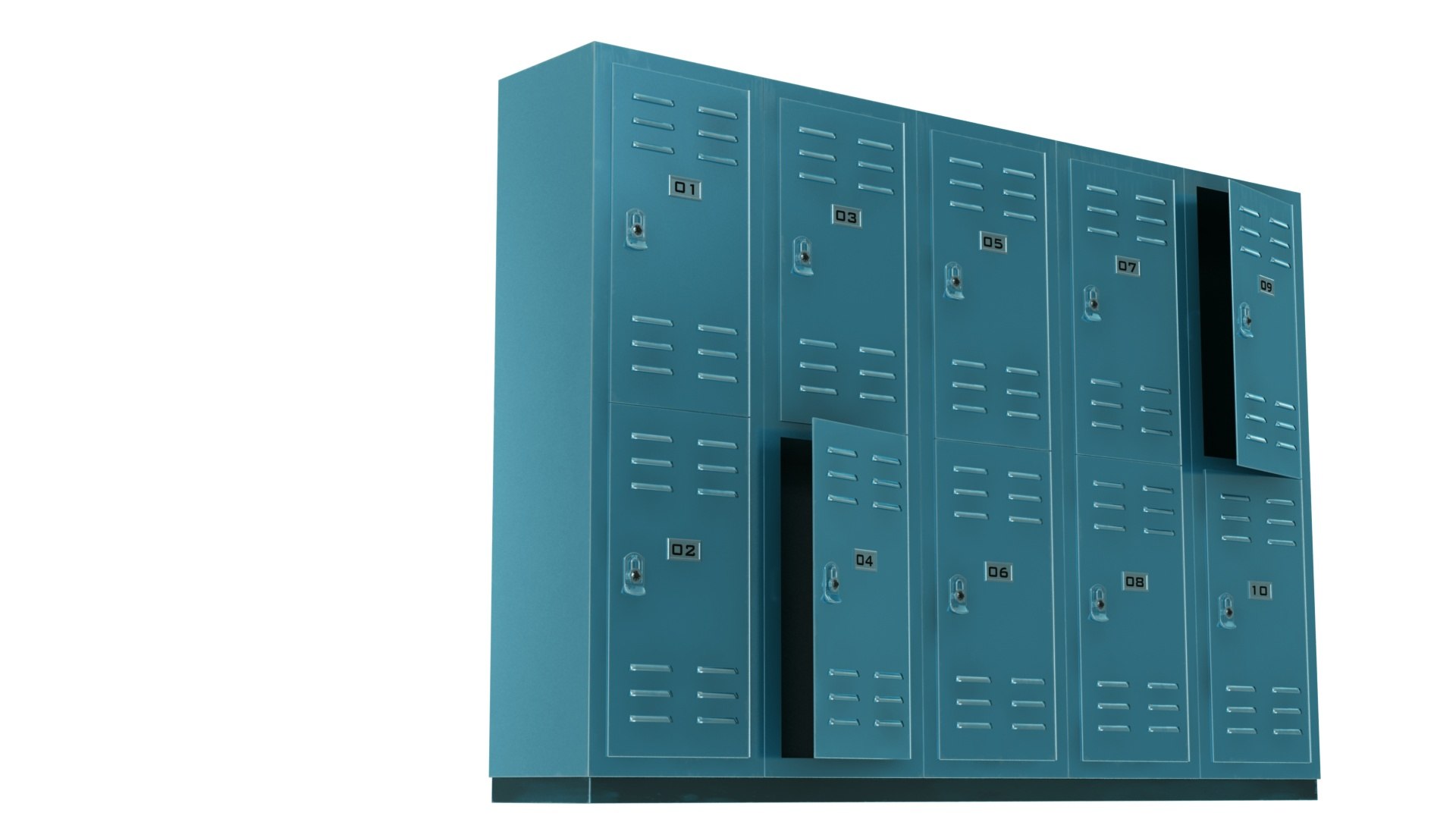 Locker Cabinet 3D Model - TurboSquid 2283206