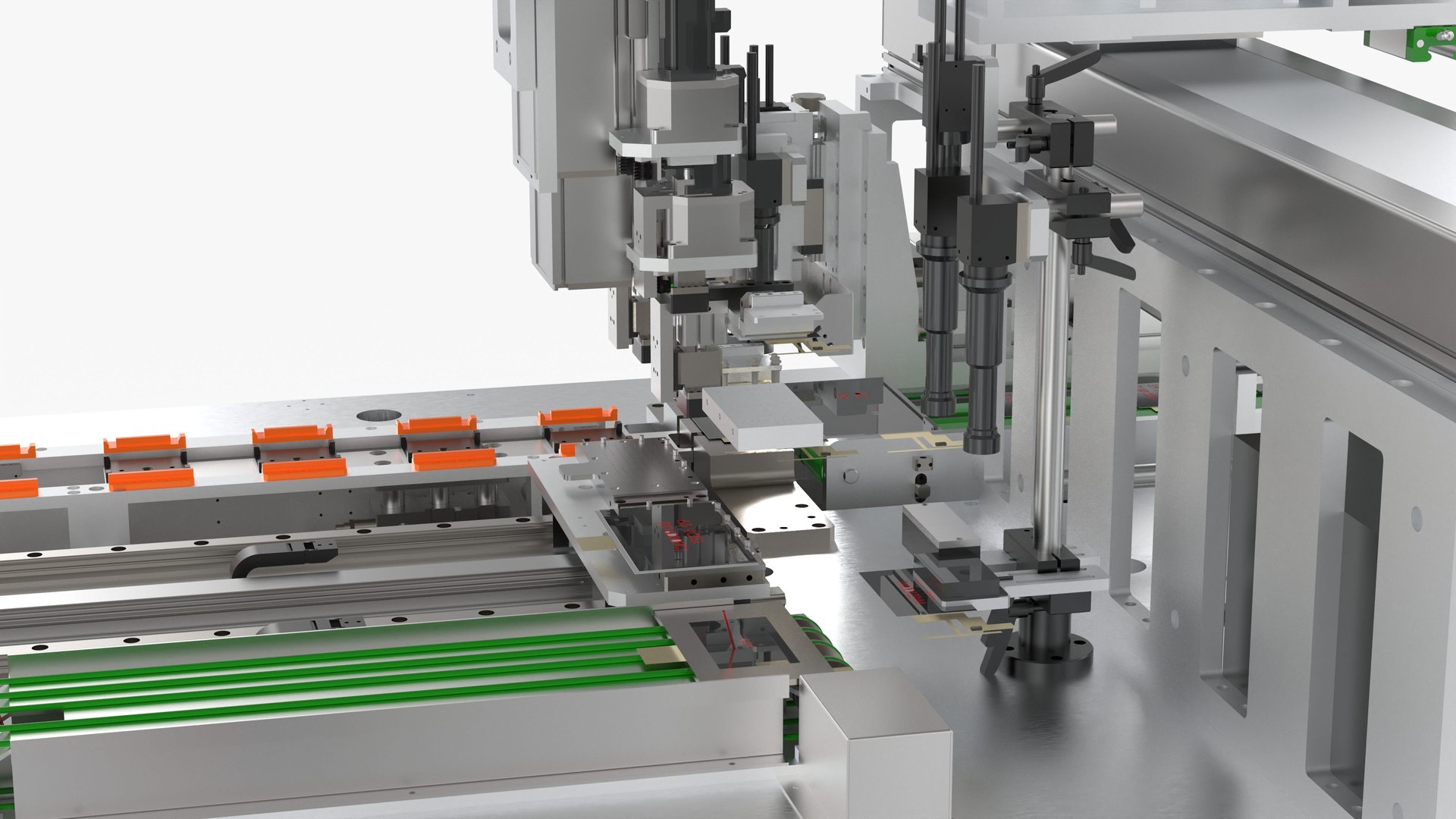 Automatic Mobile Phone LCD Screen Assembly Line Model - TurboSquid 2063531