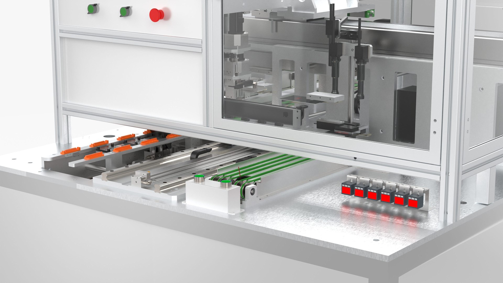 Automatic Mobile Phone LCD Screen Assembly Line Model - TurboSquid 2063531