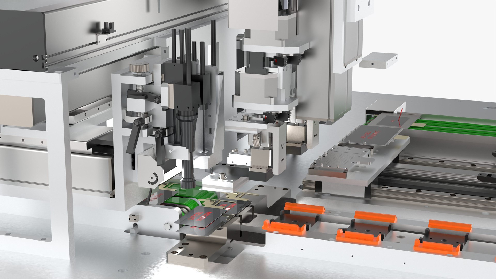 Automatic Mobile Phone LCD Screen Assembly Line Model - TurboSquid 2063531