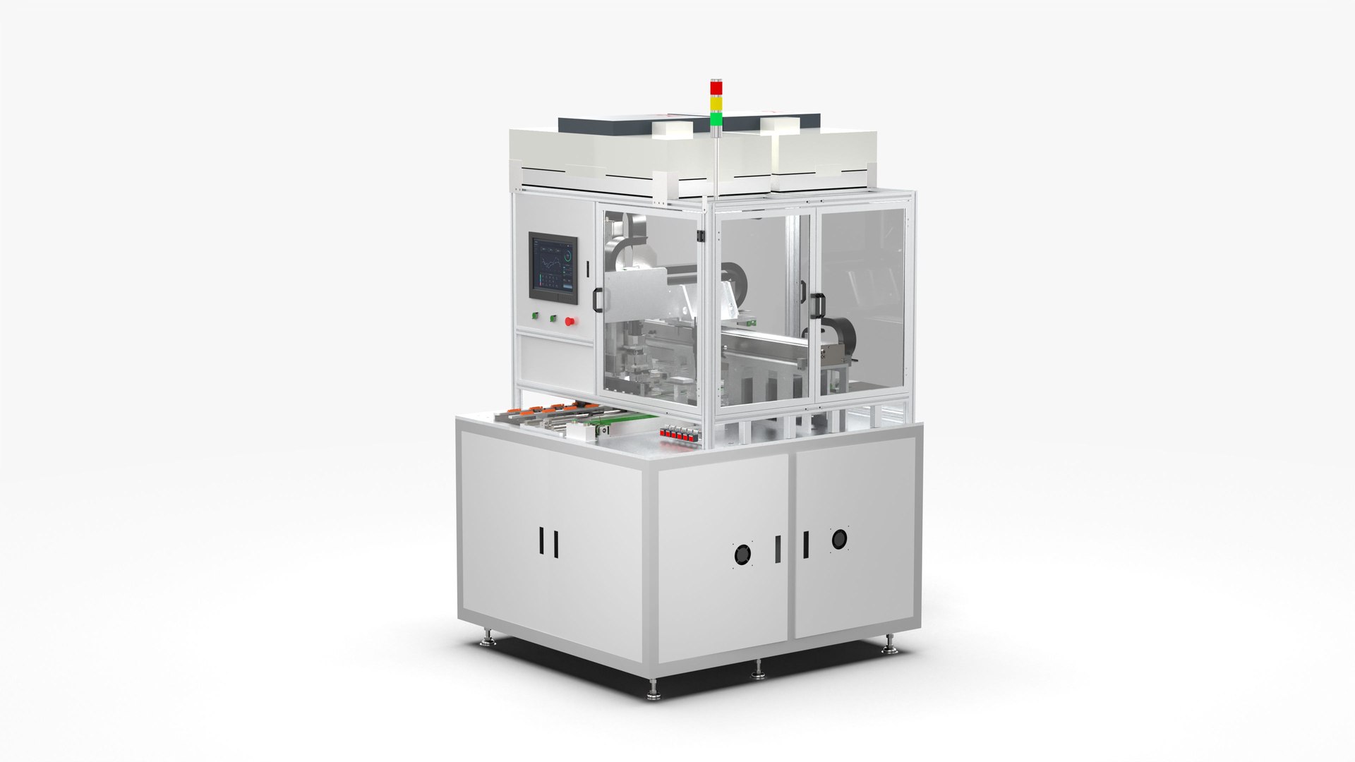 Automatic Mobile Phone LCD Screen Assembly Line Model - TurboSquid 2063531