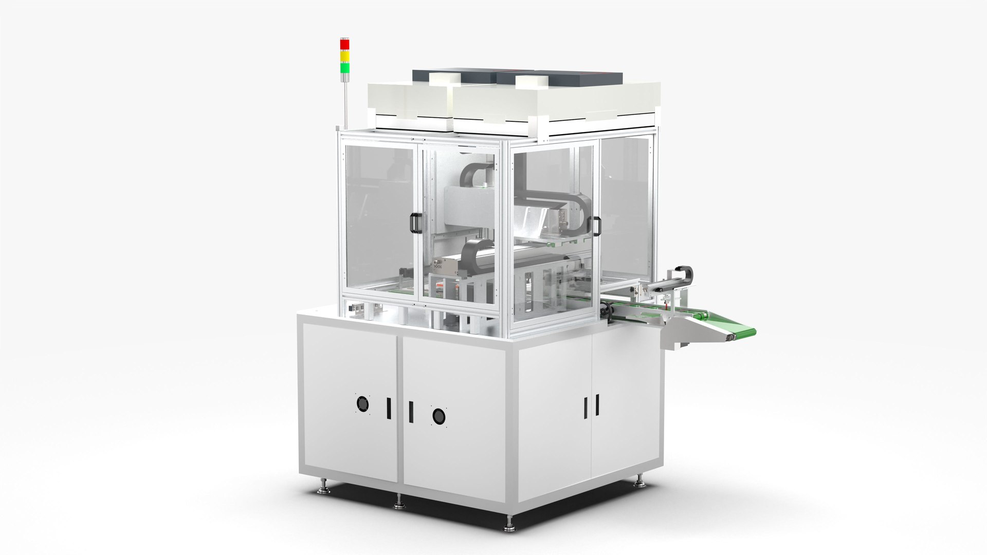 Automatic Mobile Phone LCD Screen Assembly Line Model - TurboSquid 2063531