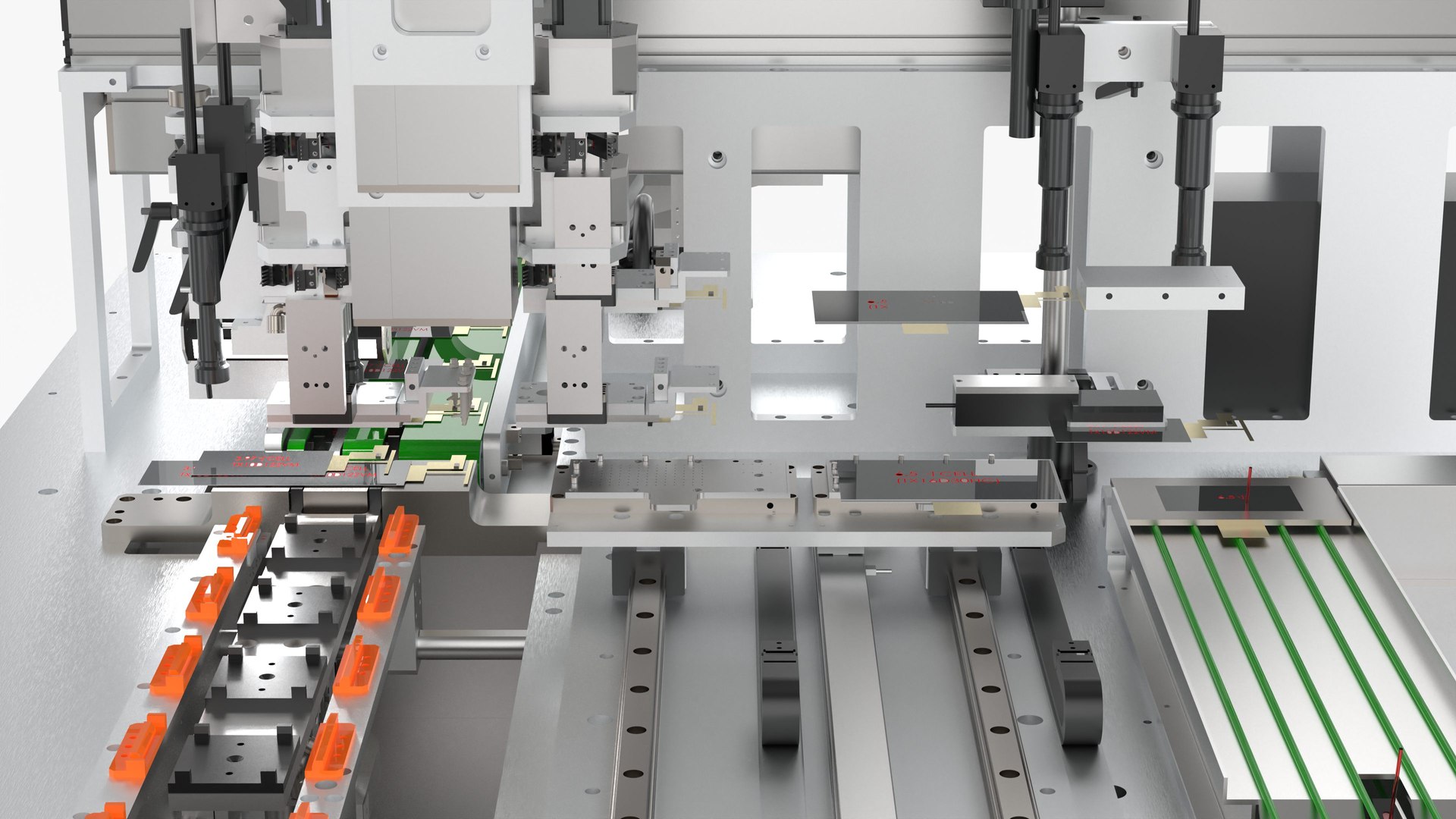 Automatic Mobile Phone LCD Screen Assembly Line Model - TurboSquid 2063531